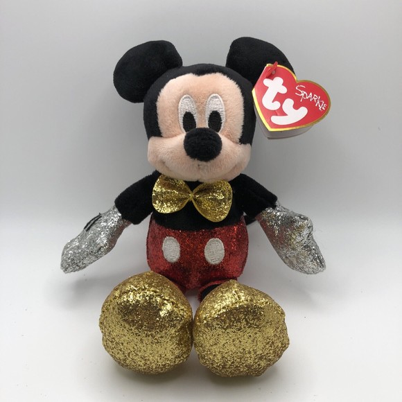 Ty | Toys | New 220 Ty Beanie Baby Disney 6 Mickey Mouse Super Sparkle ...